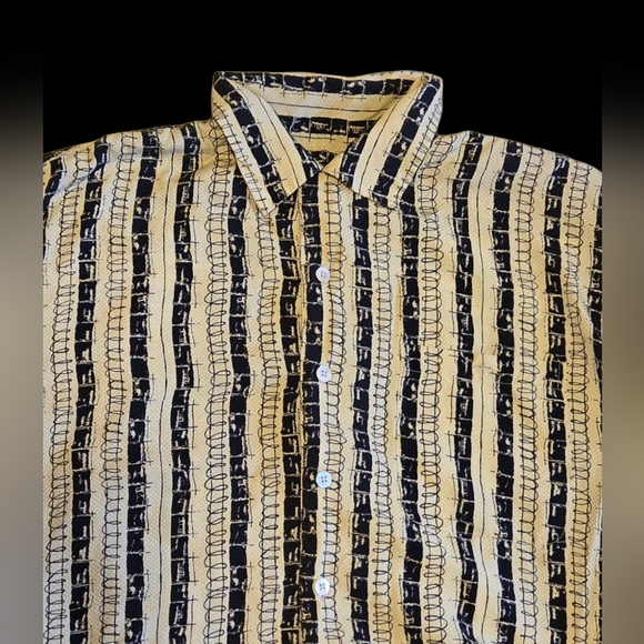 Alan Stuart | Shirts | Vintage Alan Stuart Us Mens Size L Abstract 0 ...